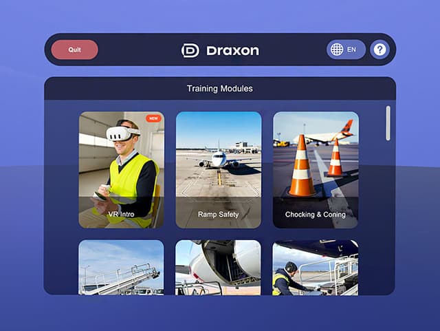 Draxon | IATA-Certified VR Ramp Training for Ground Handling